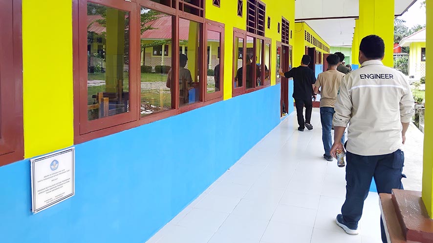 6 RKB di SMPN 22 Mukomuko Selesai Direhab, Hadirkan Kenyamanan Belajar